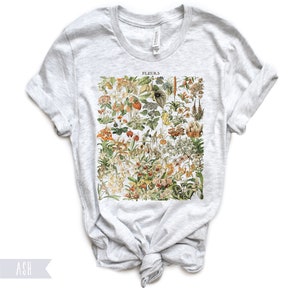 Botanical Shirt, Flower T-shirt, Vintage T-shirt, Vintage Botanical ...