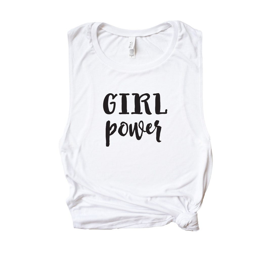 Girl Power, Girl Power Tank, Workout Tank, Feminism, Muscle Tank, GRL ...