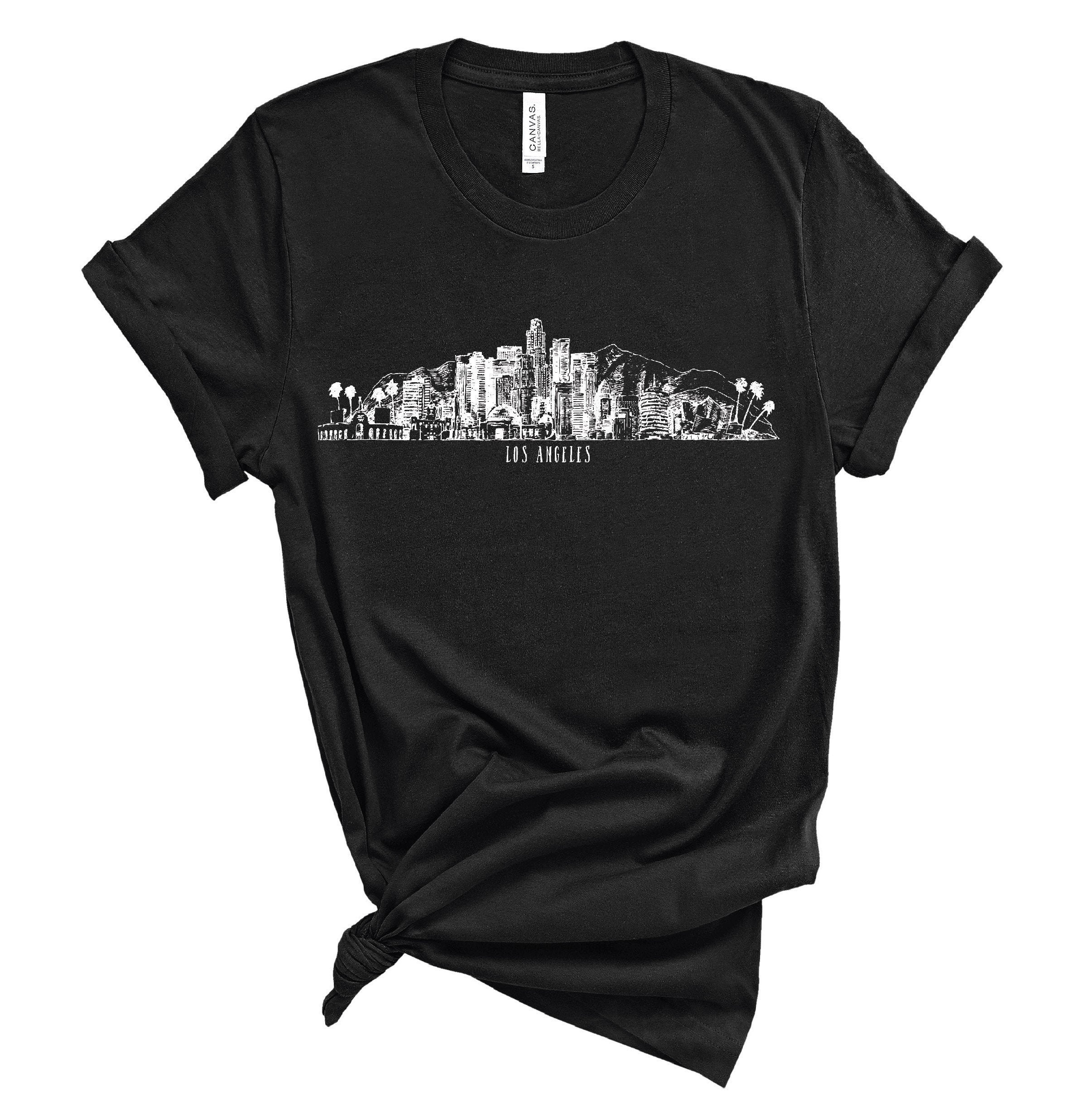 Los Angeles T Shirt LA shirt Los Angeles Shirt Skyline | Etsy