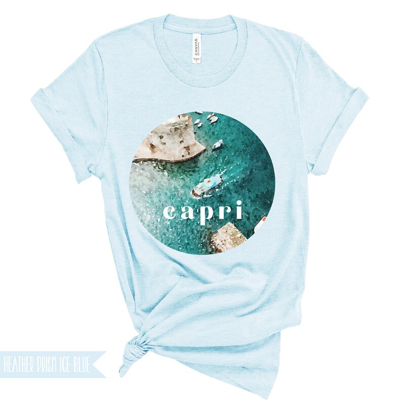 Capri shirt Capri Italy Italy Shirt Italian Shirt Summer | Etsy