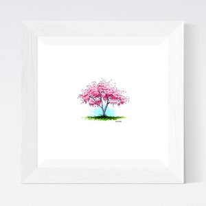 Cherry Tree Art Print Botanical Drawing Cherry Tree - Etsy