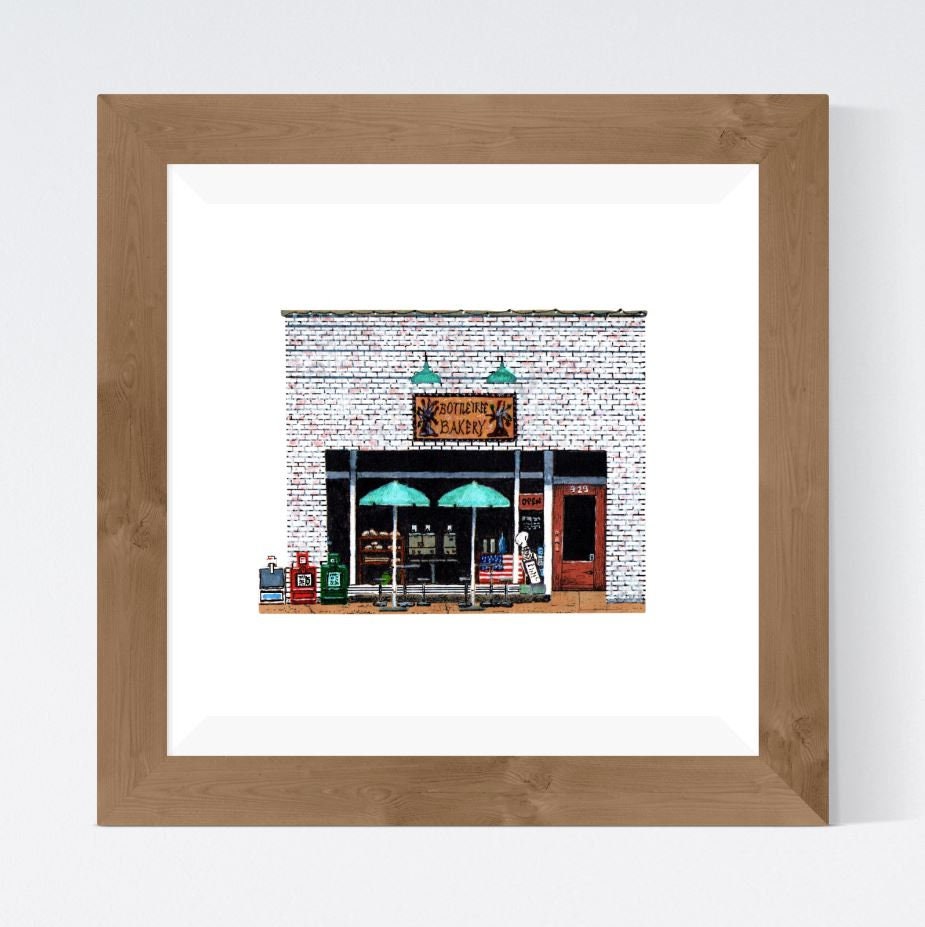 Bottletree Bakery Illustration | Oxford, Mississippi | Ole Miss Artwork ...