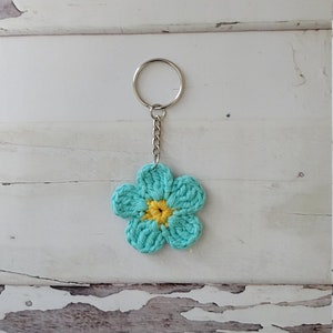 Crochet Flower Key Holder/daisy Key Chain/flower Keyring - Etsy