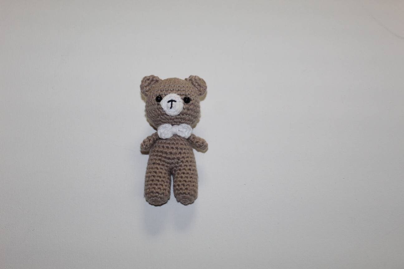 Amigurumi Bear Keyring/handmade Crochet Brown Bear Keychain | Etsy