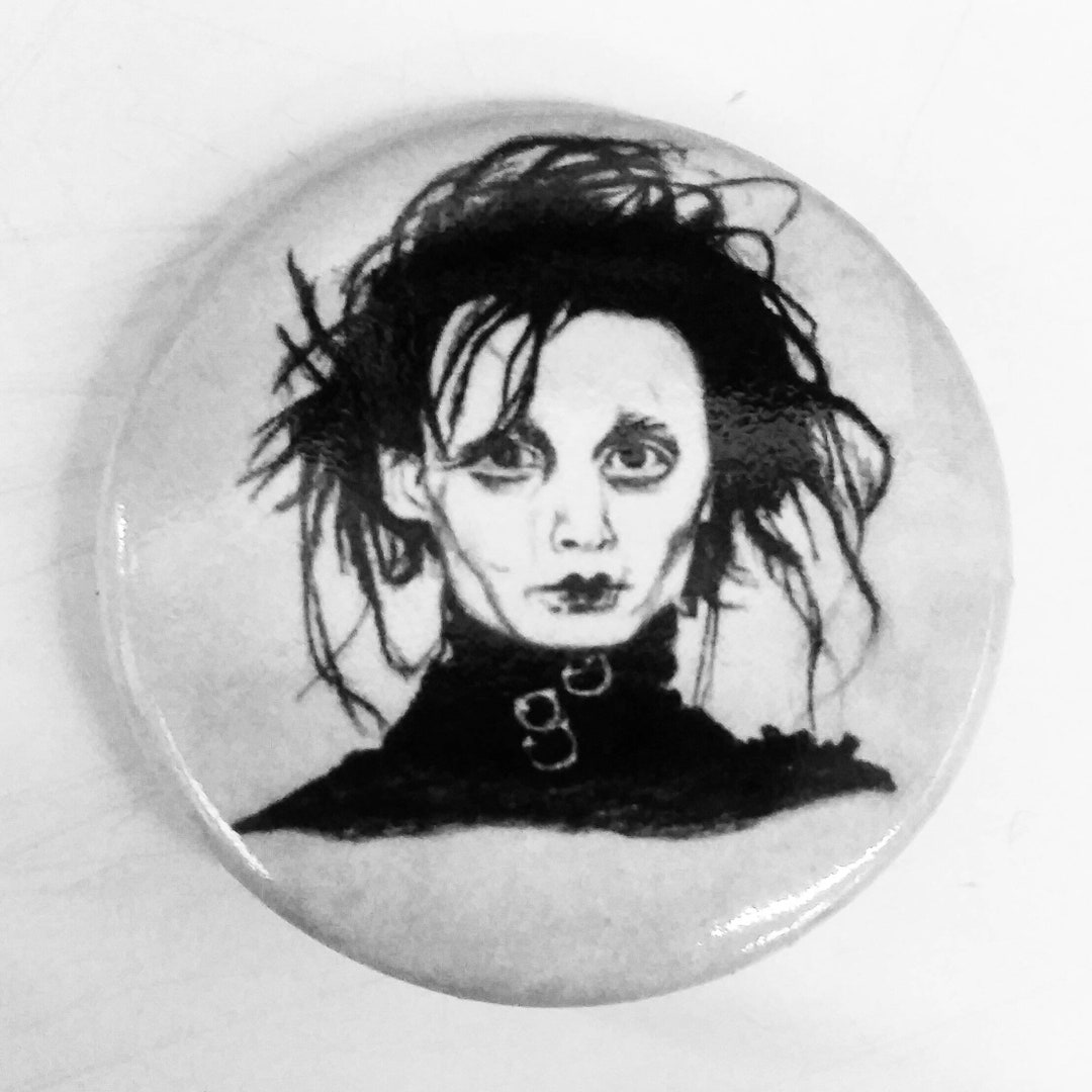 Edward Scissorhands Button - Etsy