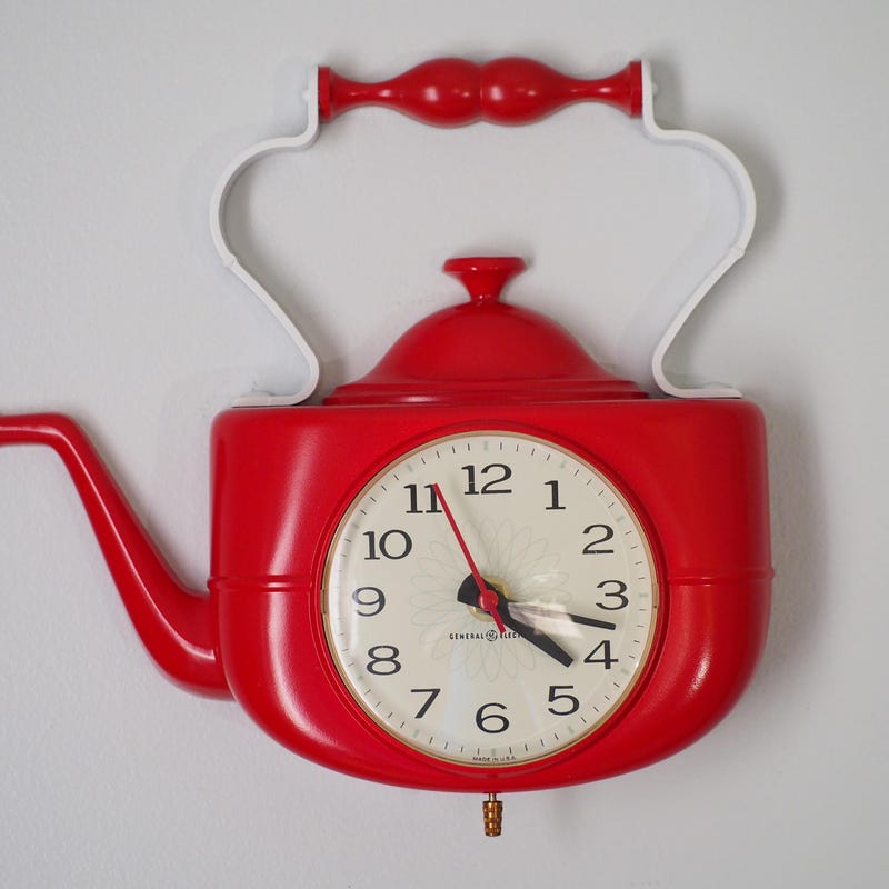 Teapot Wall Clock - Etsy