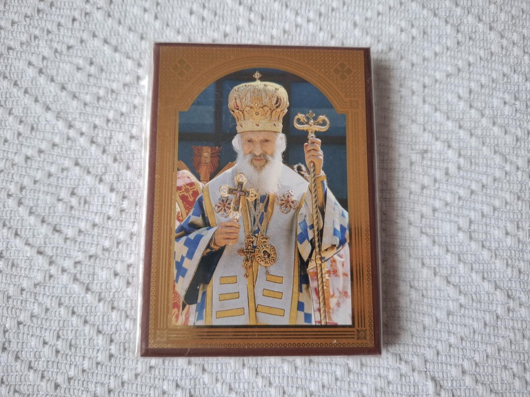 Handmade Orthodox Wood Icon of Serbian Patriarch Pavle - Etsy Australia