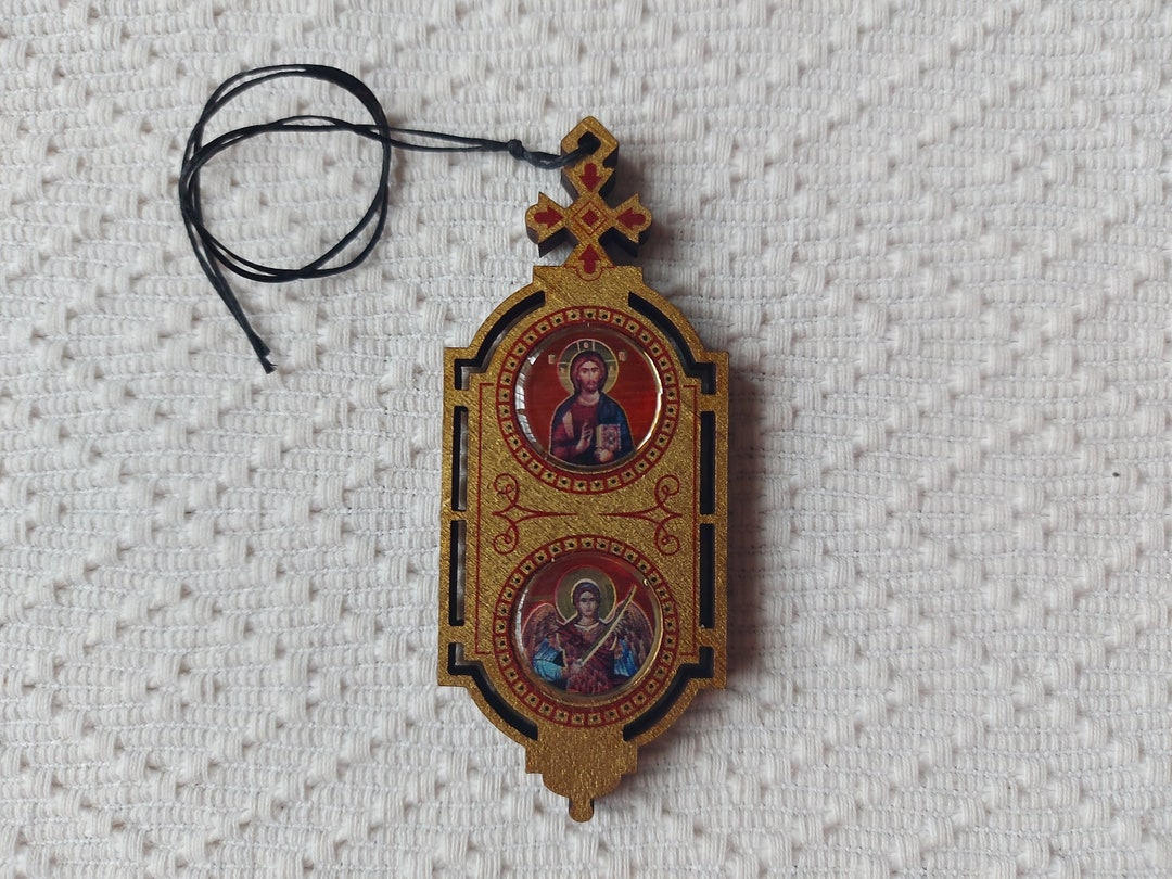 Serbian Christian Orthodox Wooden Icon for Car Rearview Mirror - Etsy