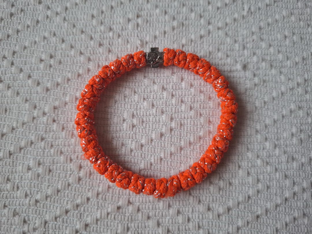 Orange Brojanica Serbian Orthodox Prayer Rope Bracelet 33 Knots ...