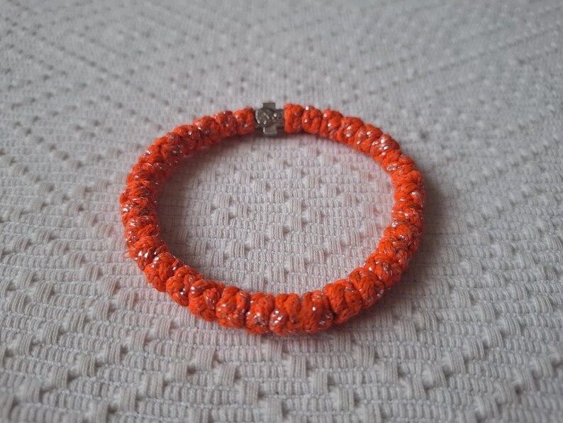 Orange Brojanica Serbian Orthodox Prayer Rope Bracelet 33 Knots ...