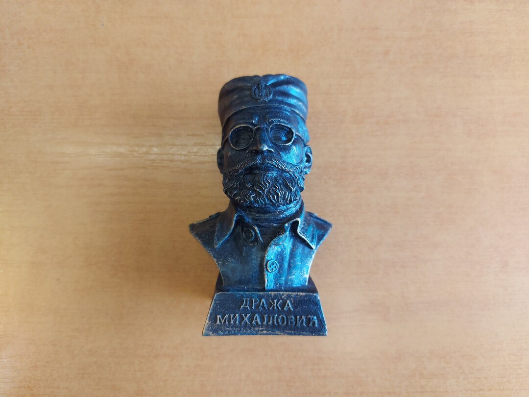 Small Serbian Hero Statue General Draza Mihailovic - Etsy