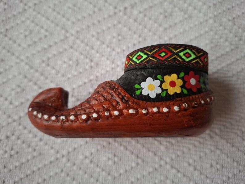 Polyresin Ethnic Folk Shoe Serbia Opanak for Home Decor Souvenir - Etsy UK