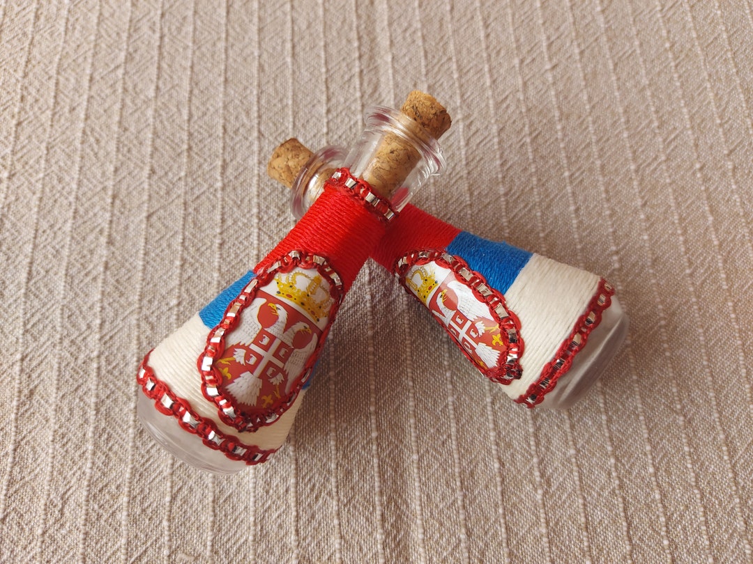 Couple of Traditional Serbian Brandy Glasses for Rakia Slivovitz ...