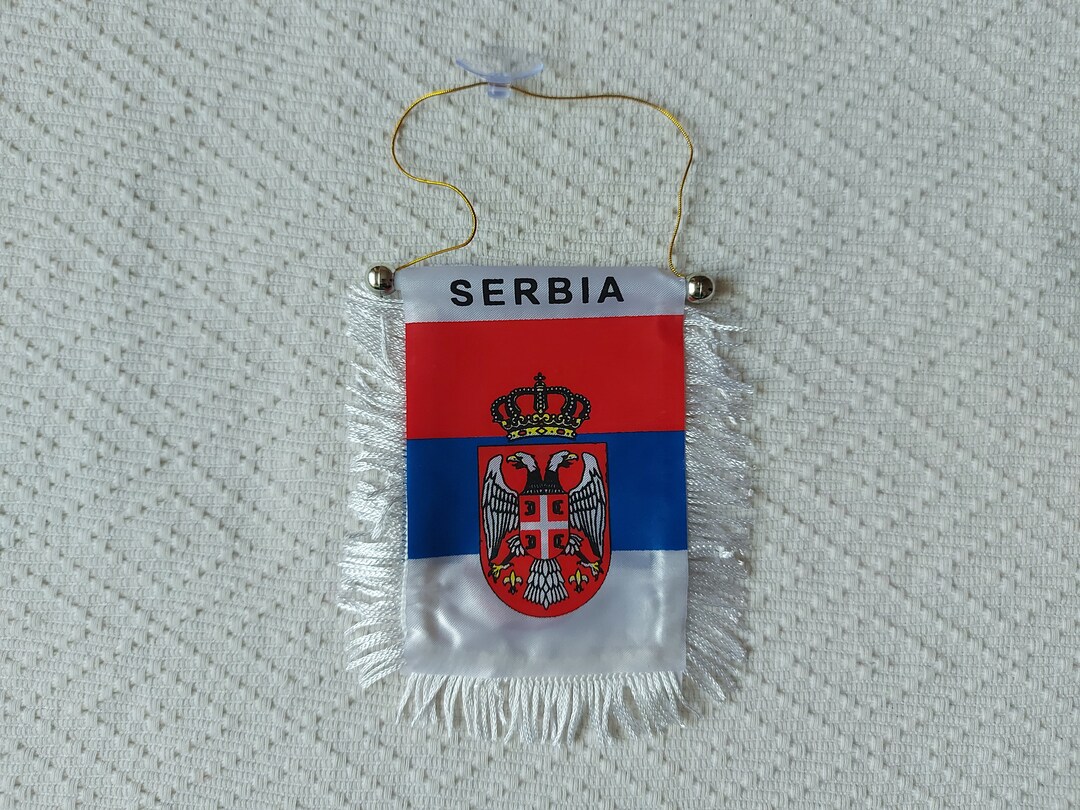 Serbian Club Flag Mini Country Flag Car Decoration Serbia - Etsy Australia
