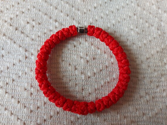 Red Brojanica Orthodox Serbian Prayer Rope Braided Bracelet | Etsy