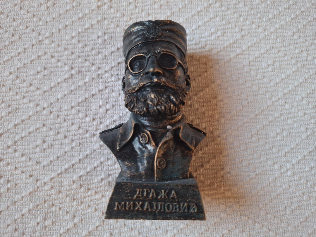 Small Serbian Hero Statue General Draza Mihailovic - Etsy