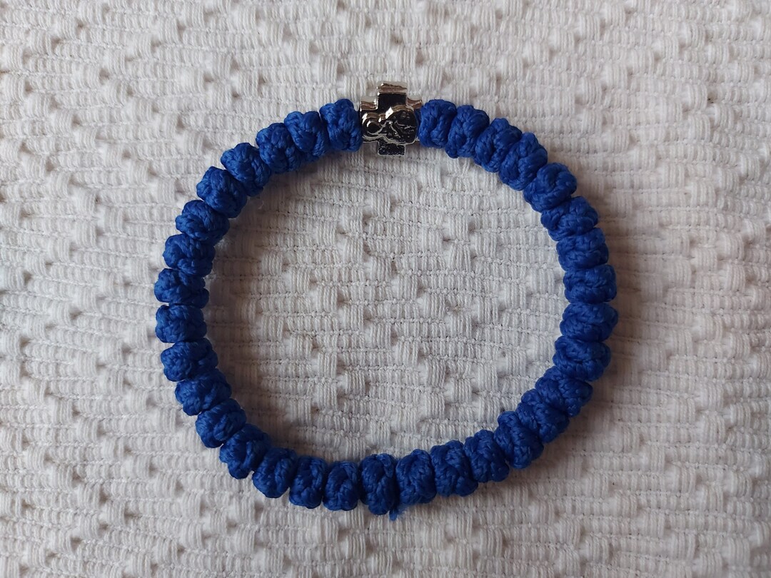 Blue Brojanica Orthodox Serbian Prayer Rope Bracelet 33 - Etsy