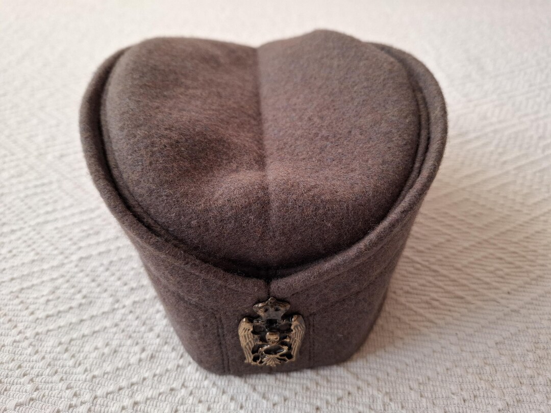 Handmade Serbian Traditional Cap Sajkaca With Kokarda - Green-gray ...