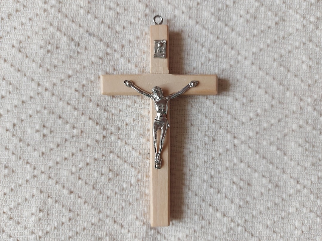 Christian Wooden Pectoral Cross Pendant for Car Rearview Mirror - Etsy