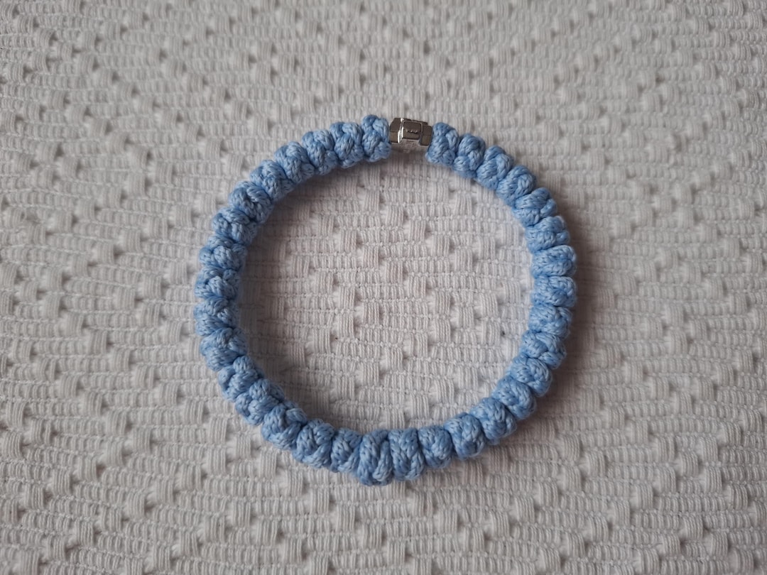 Sky Blue Brojanica Serbian Orthodox Prayer Rope Bracelet 33 Knots ...