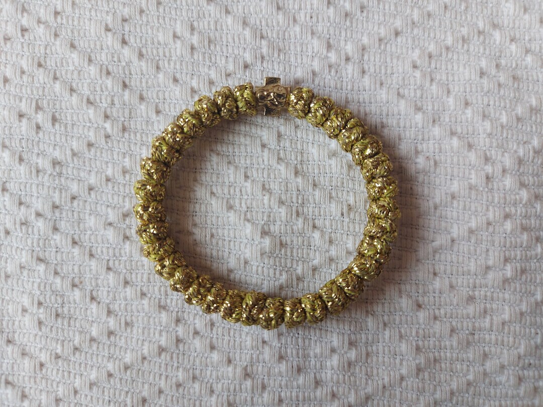Small Gold Brojanica - Orthodox Serbian Prayer Rope Bracelet - 33 Knots ...