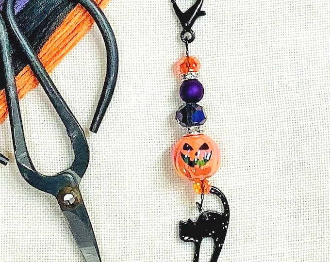 Halloween Beaded Mini Scissor Fobs/zipper Pulls Needlework Accessory - Etsy