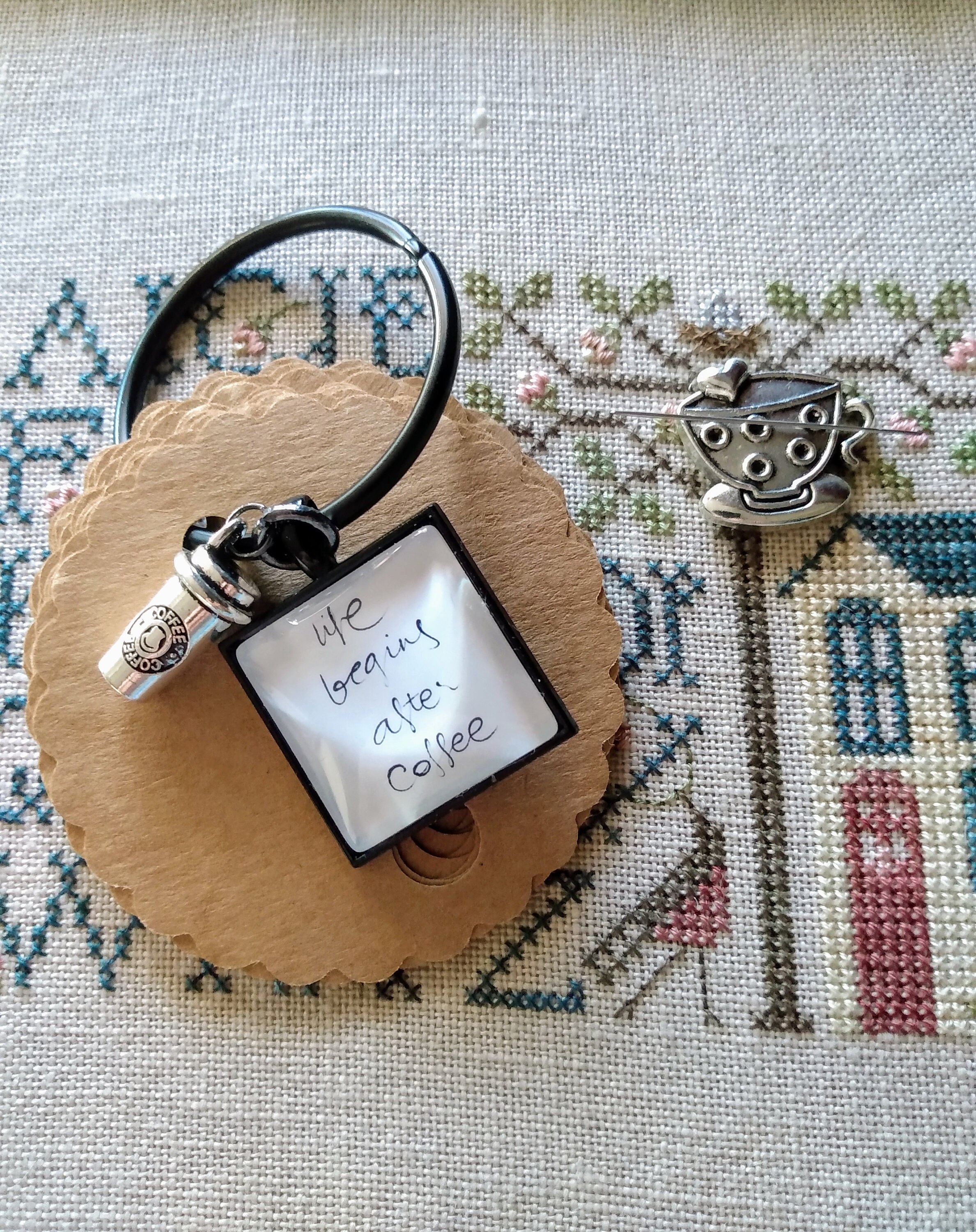 Coffee Thread Keep or Thread Keep Needleminder Set for Cross - Etsy