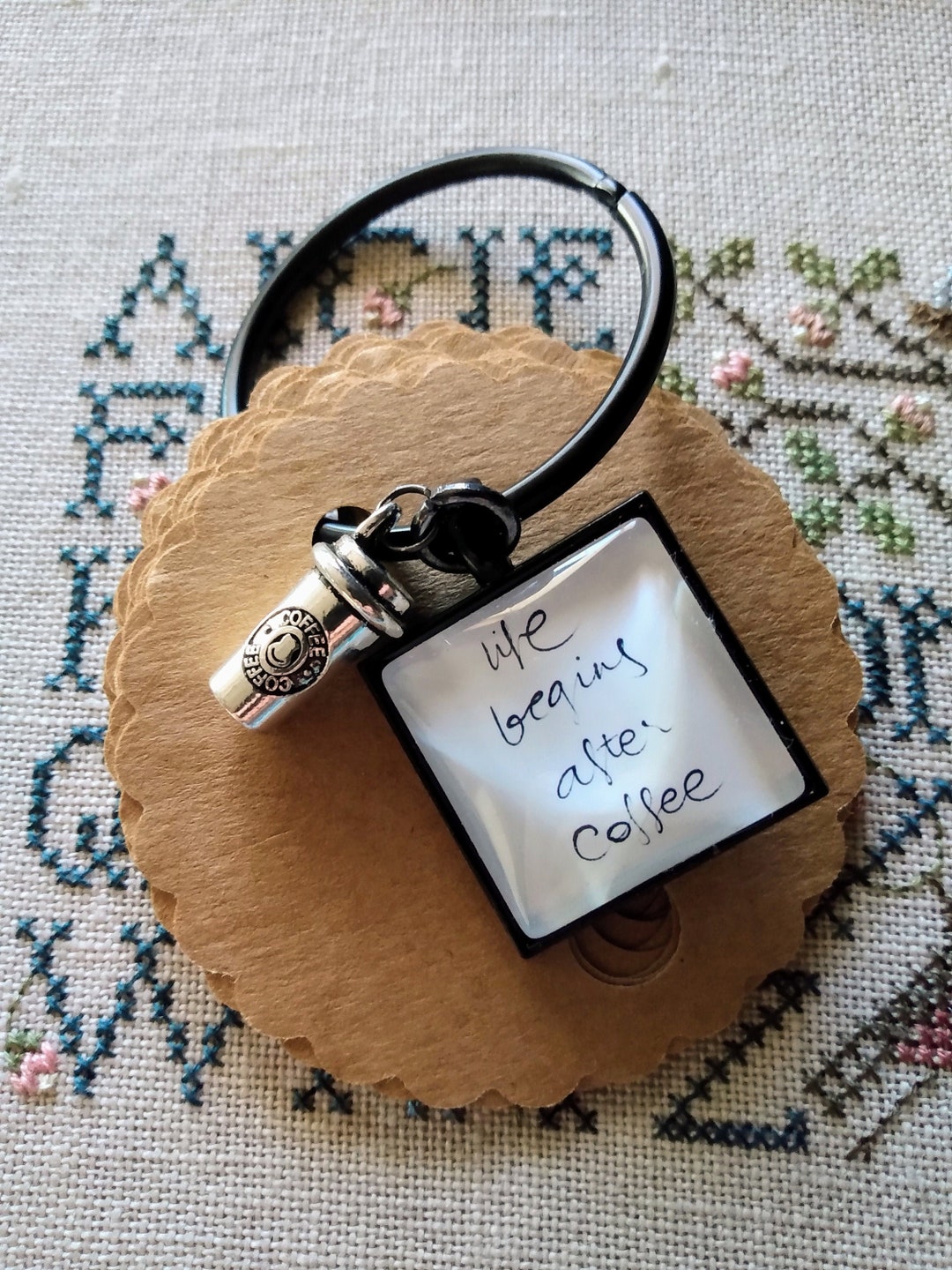 Coffee Thread Keep or Thread Keep Needleminder Set for Cross Stitch ...