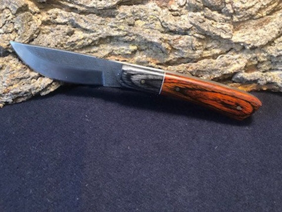 7 1/2 Handmade Full Tang File Steel Skinning Knife W/ - Etsy