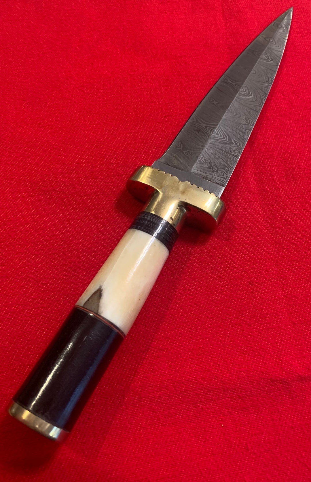 13” Custom Handmade Damascus Dagger - Etsy