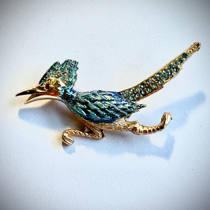 Gold Roadrunner Pin - Etsy