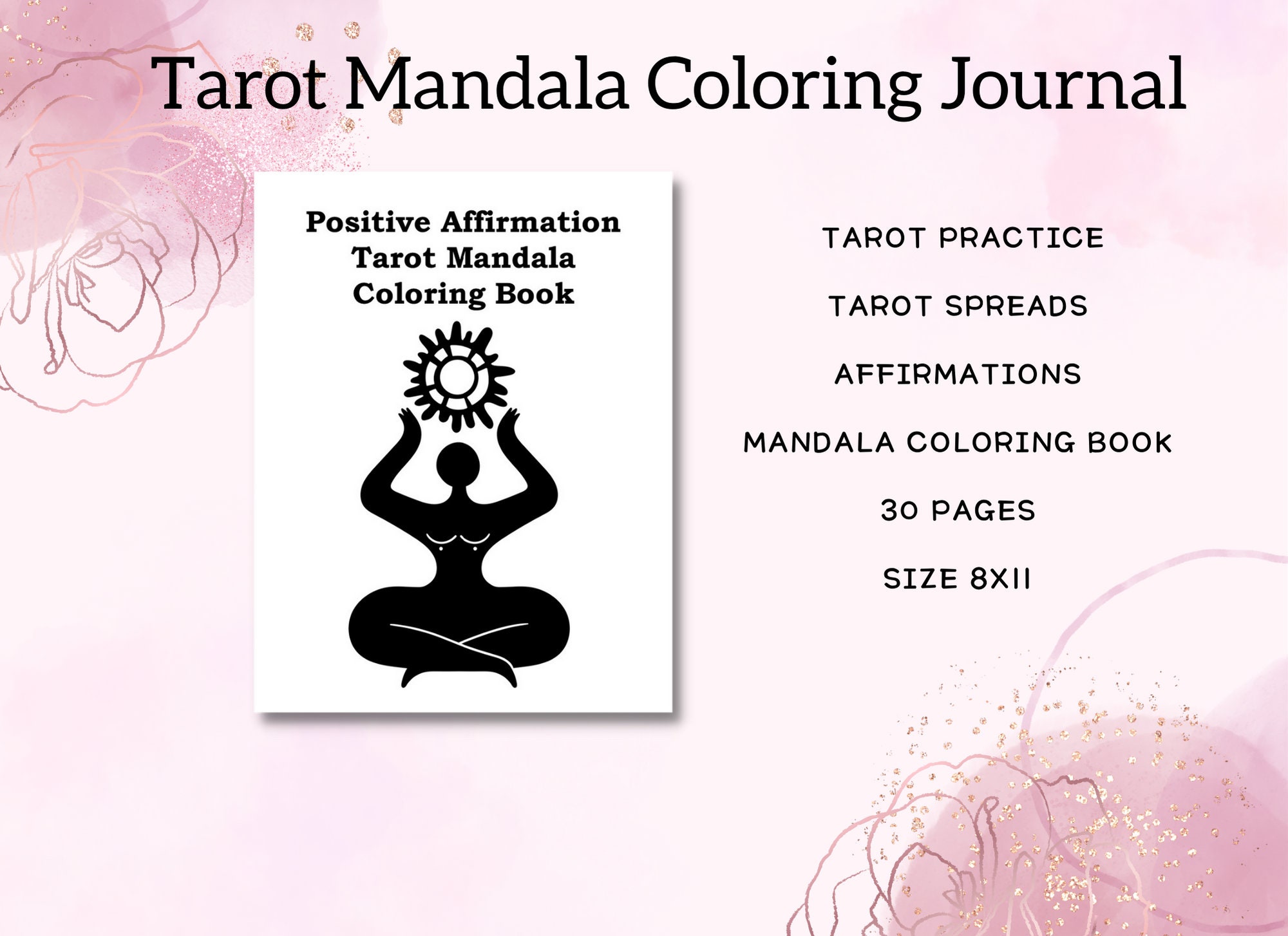 Tarot Mandala Coloring Book - Etsy