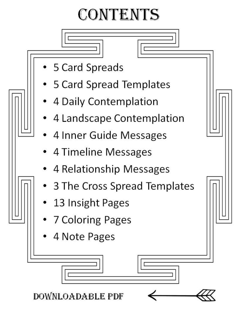 Oracle Tarot Card Coloring Journal - Etsy