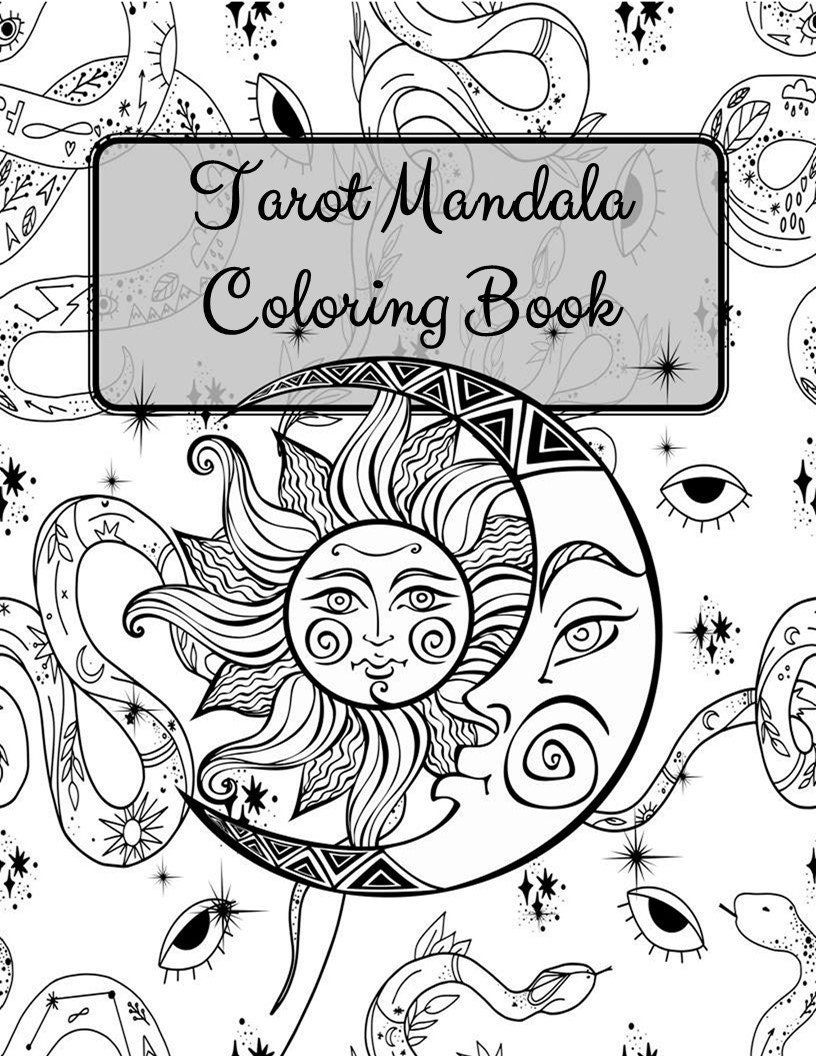 Tarot Mandala Coloring Book | Etsy