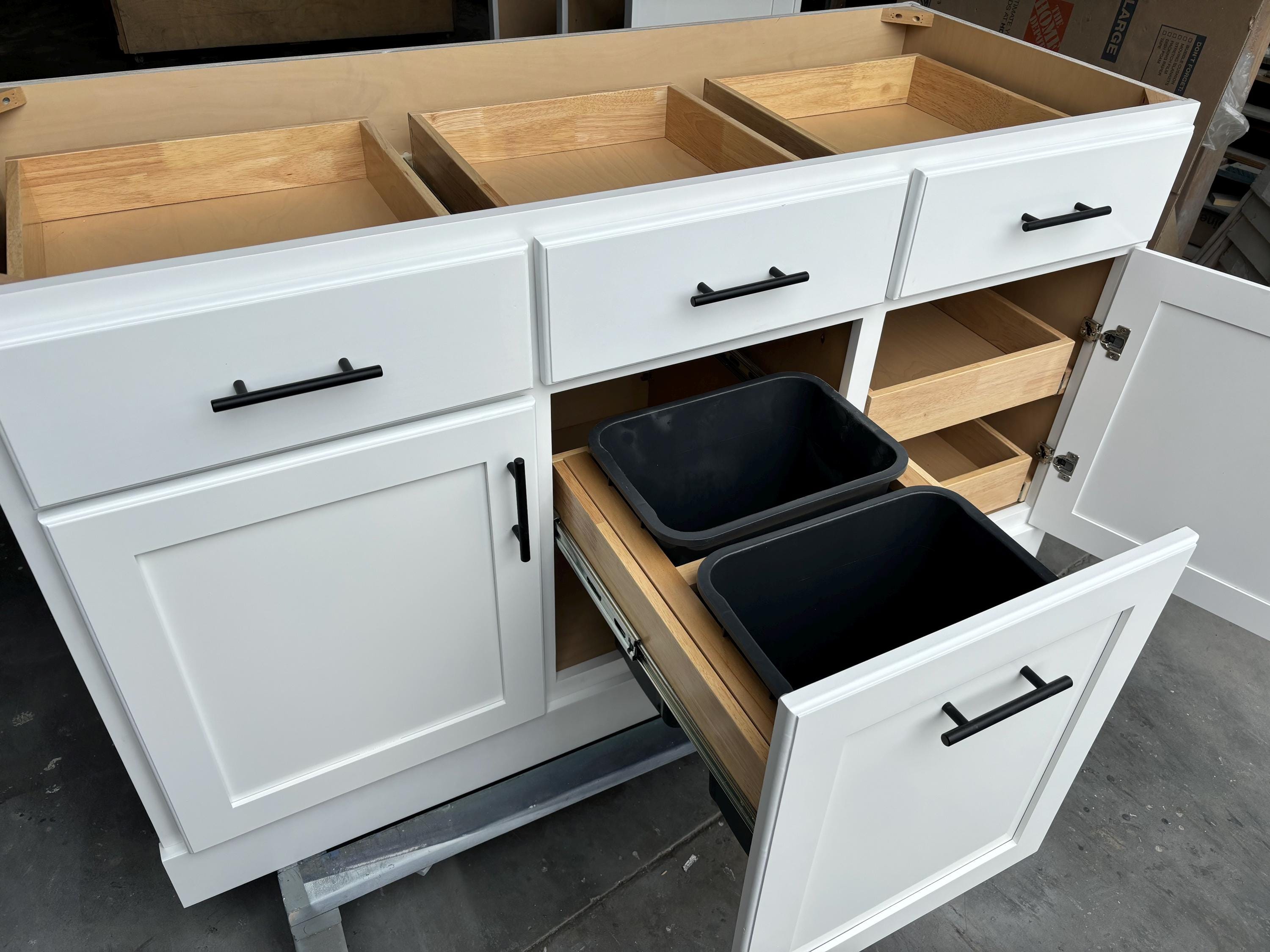 Kitchen Island, Butcher Block/quartz Top Kitchen Island With Seating ...