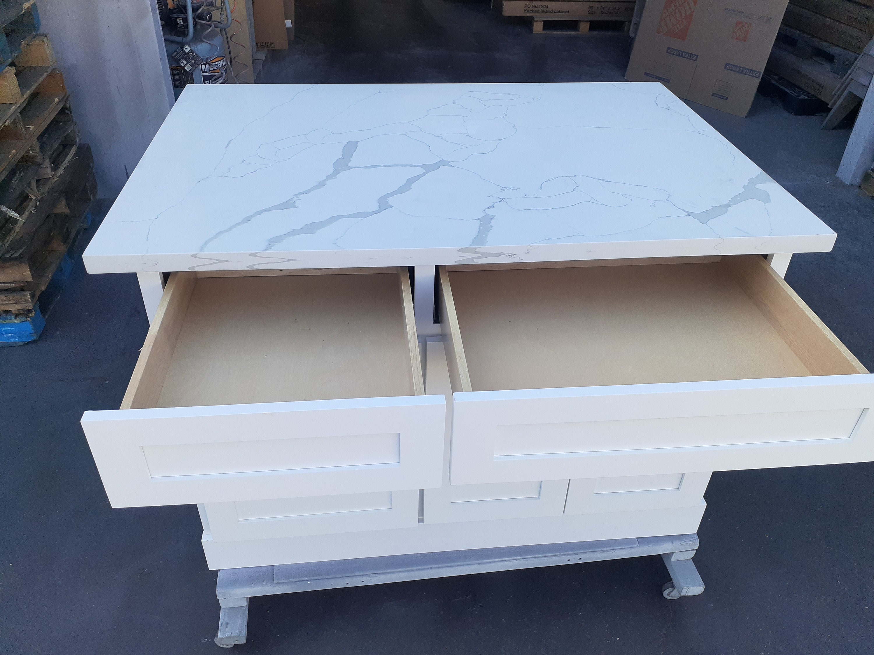 4ft White Kitchen Island With Top, Custom Welcome - Etsy