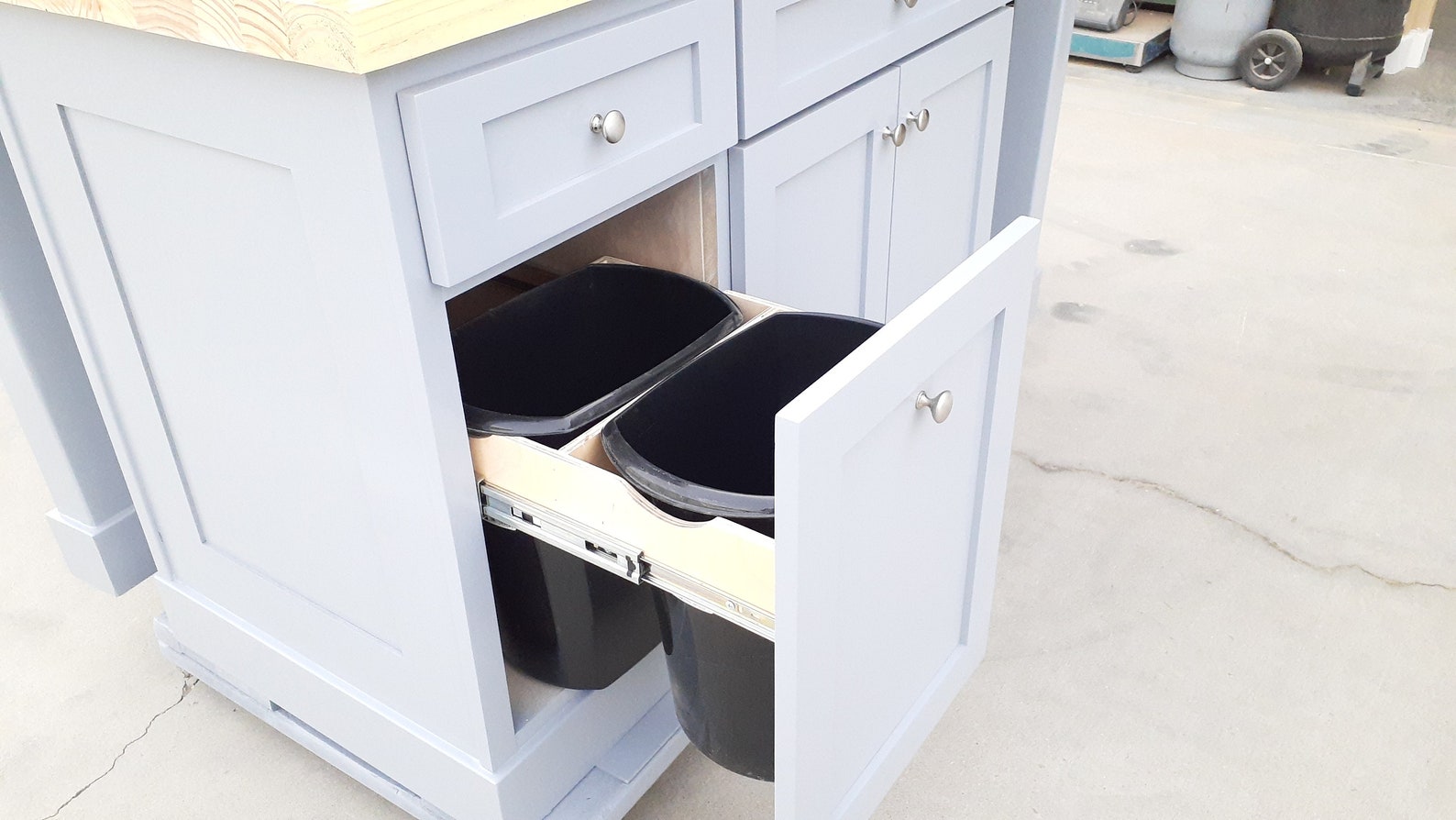 5ft Gray Kitchen Island W/O Countertop (available Custom) - Etsy