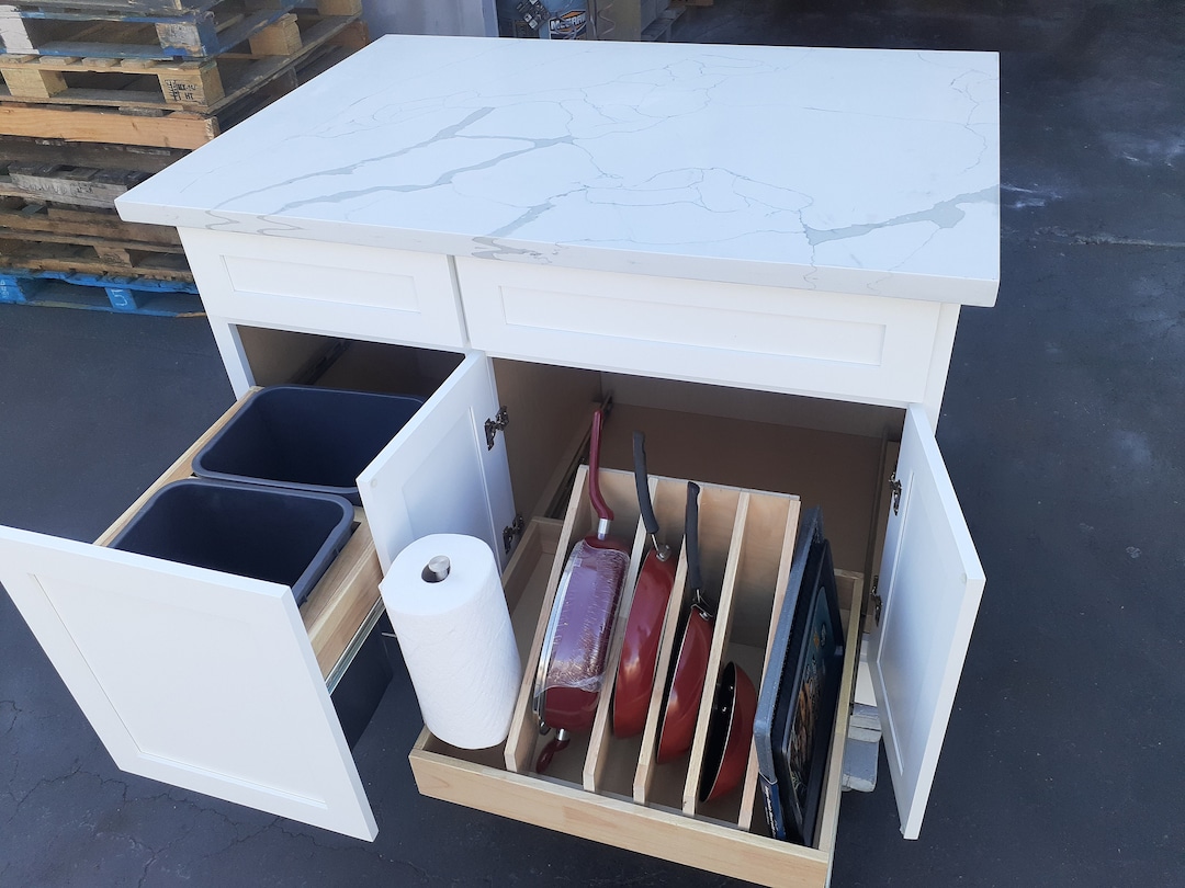 4ft White Kitchen Island With Top, Custom Welcome - Etsy