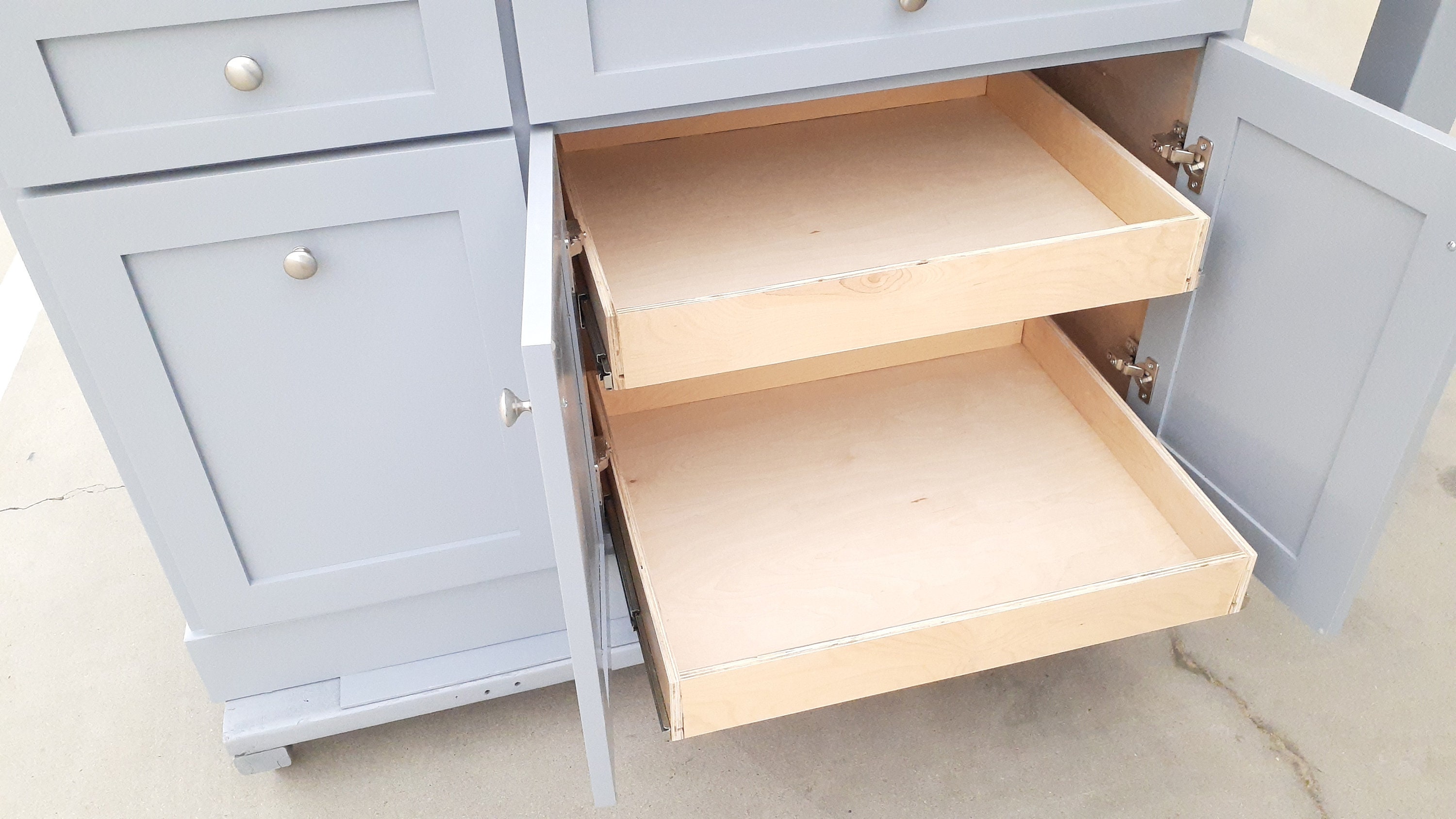 5ft Gray Kitchen Island W/O Countertop (available Custom) - Etsy