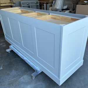 7ft White Kitchen Island Without Top. Custom Welcome - Etsy