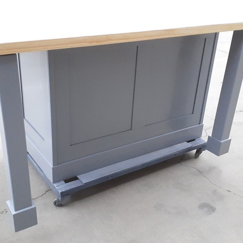 5ft White Kitchen Island W/O Countertop custom Welcome - Etsy