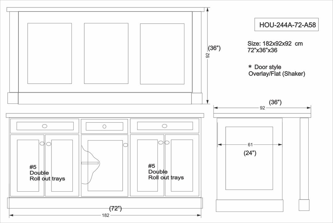 6ft White Kitchen Island With Wooden Top - Etsy
