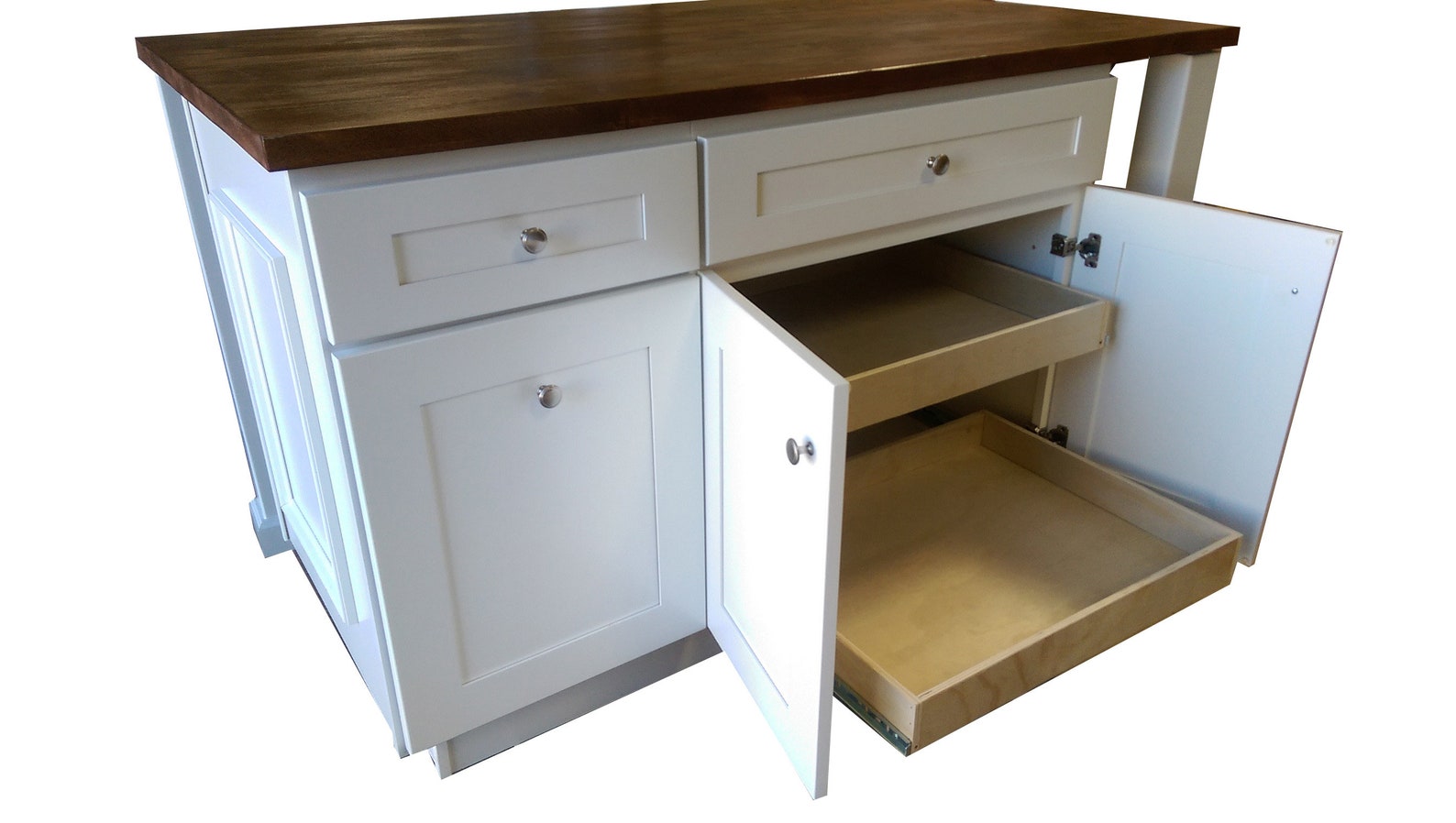 5ft White Kitchen Island W/O Countertop (custom Welcome) - Etsy