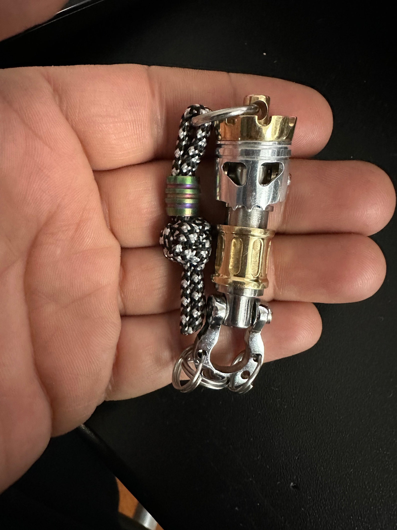KYLINK Quick Release Connector Key Chain With Skull Piston Bob Car ...