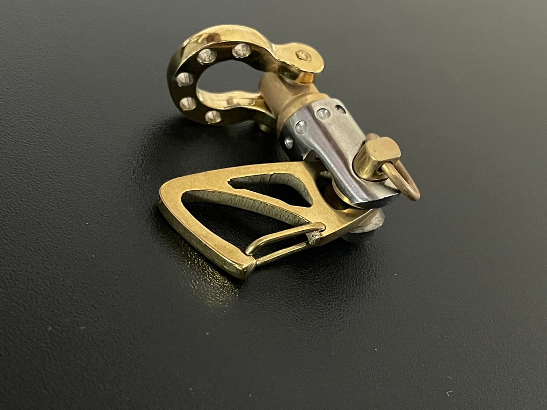 KYLINK EDC Sailor Shackle Keychain With Swivel Jib Ti Tuning Fork ...