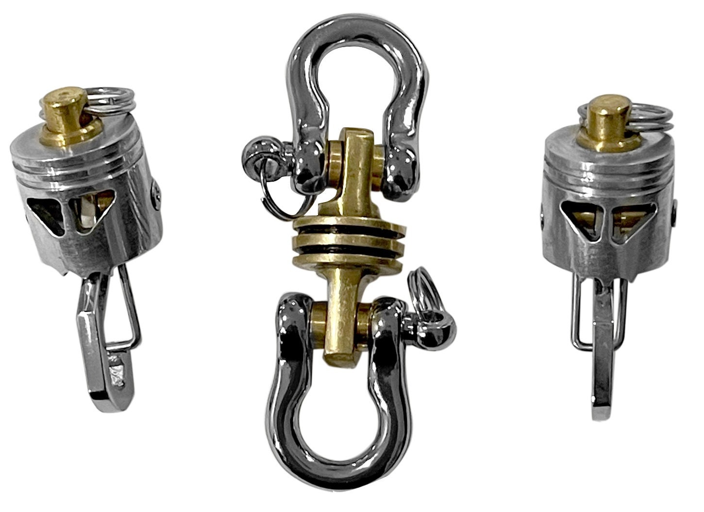 KYLINK Omega Double Shackle EDC Carabiner Keychain Key Ring | Etsy