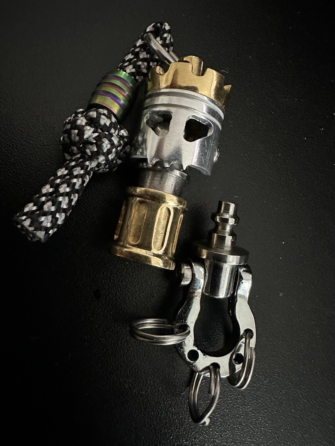 KYLINK Quick Release Connector Key Chain With Skull Piston Bob Car ...