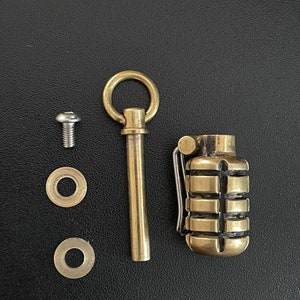 KYLINK EDC Pocket Keychain Bead Rocket Bomb, Rotating Pendant Rare Car ...