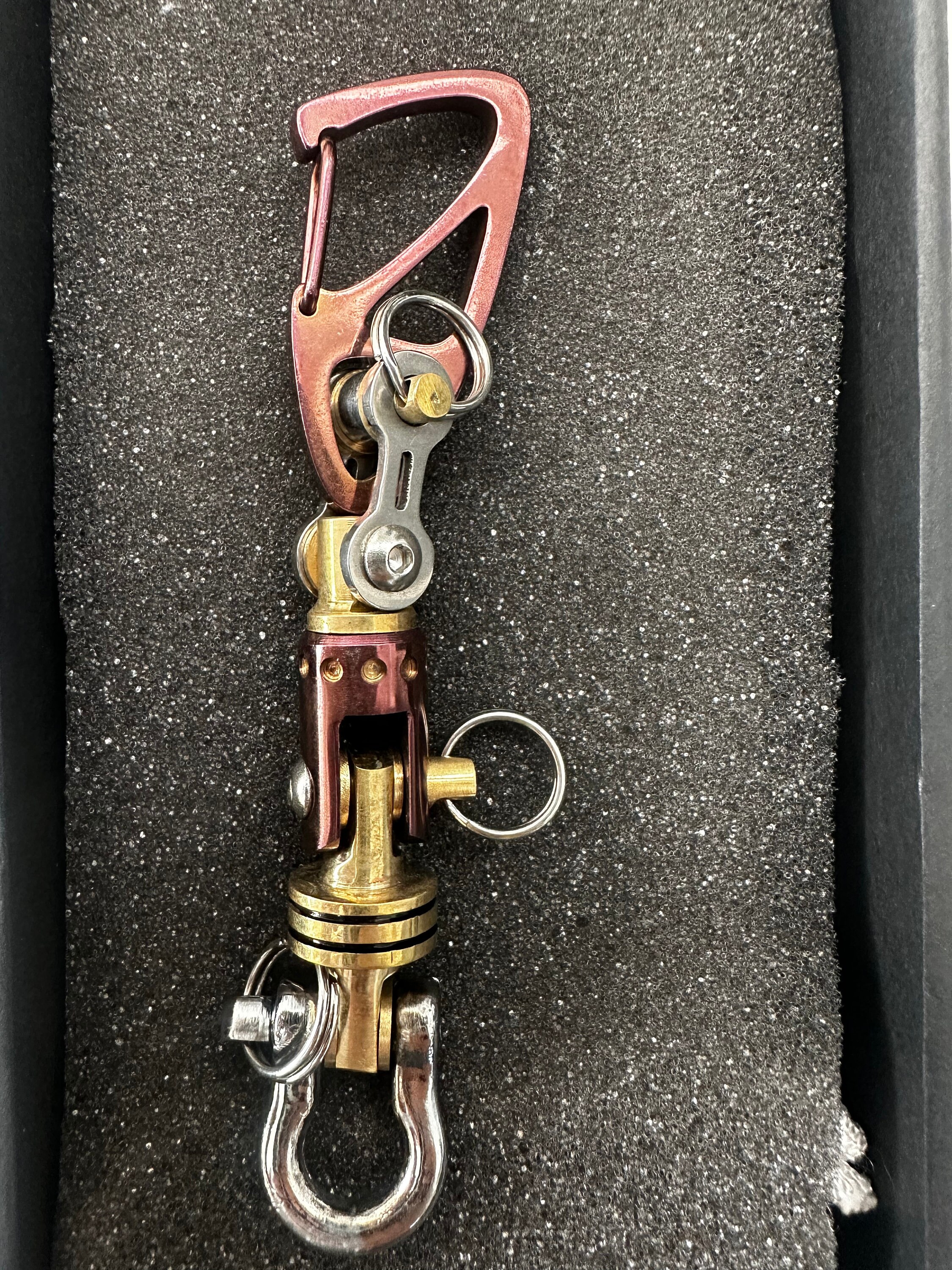KYLINK Key Chain Ti Swivel-ii Multi-connector Ti-drone Carabiner Swivel ...