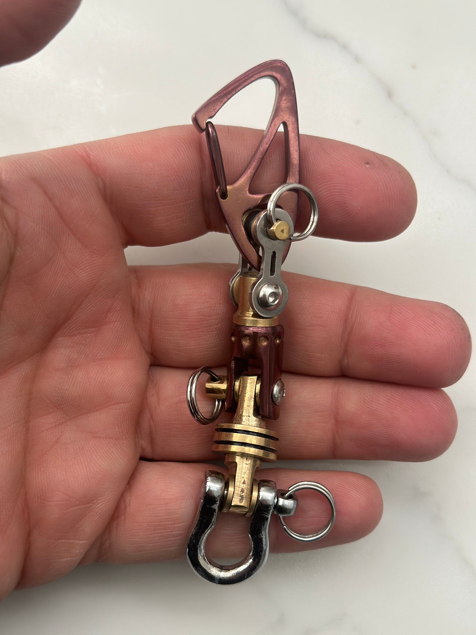 KYLINK Key Chain Ti Swivel-ii Multi-connector Ti-drone Carabiner Swivel ...